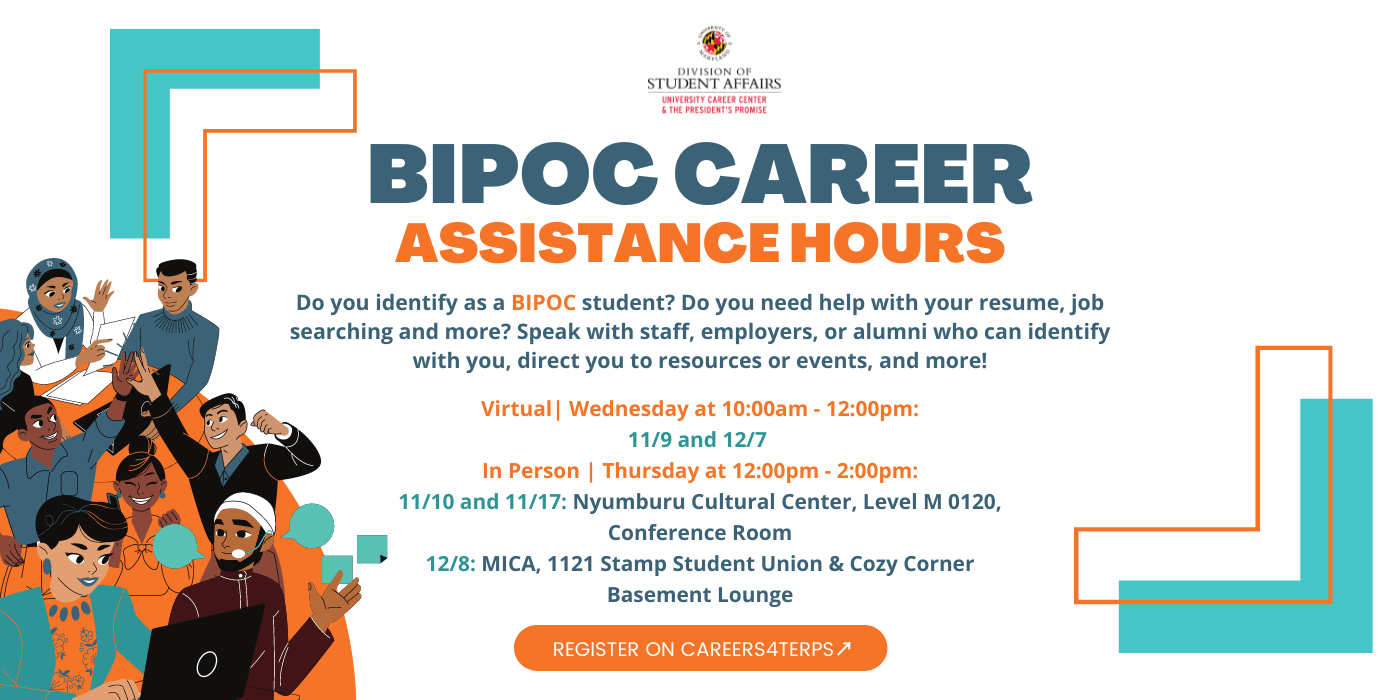 BIPOC Career Assistance Hours (Virtual) | University Career Center ...