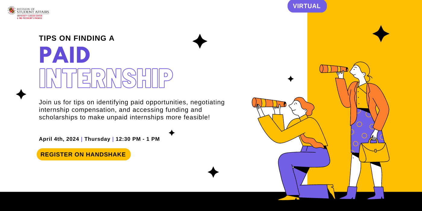 Tips for Finding a PAID Internship | University Career Center & The ...