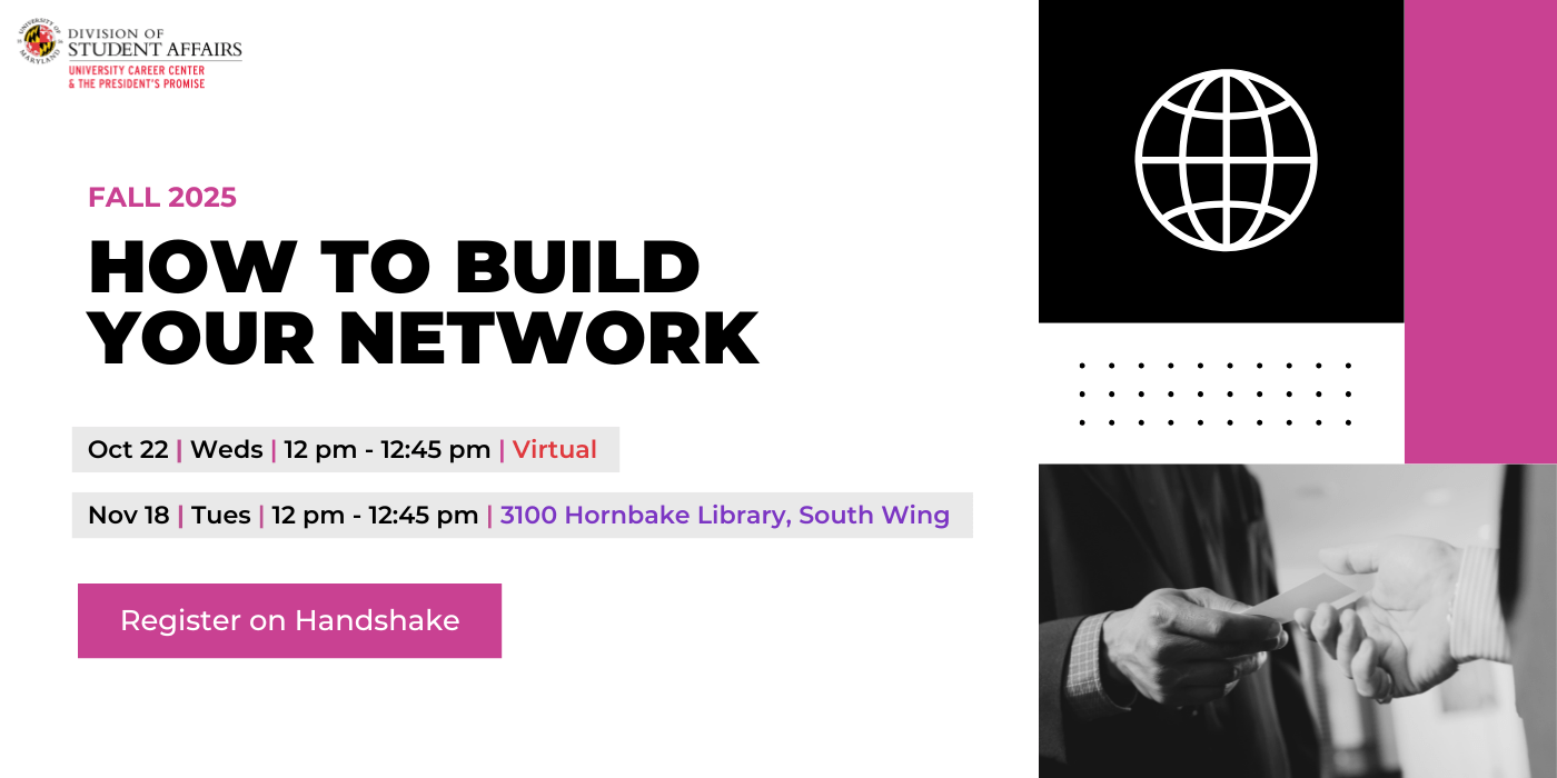 How to Build Your Network workshop - College of Information (INFO)